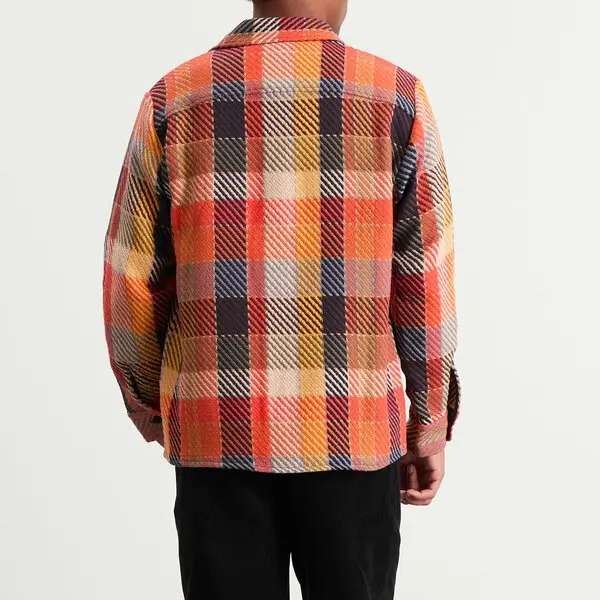 WAX LONDON Whiting Pike Check Overshirt - Orange Multi