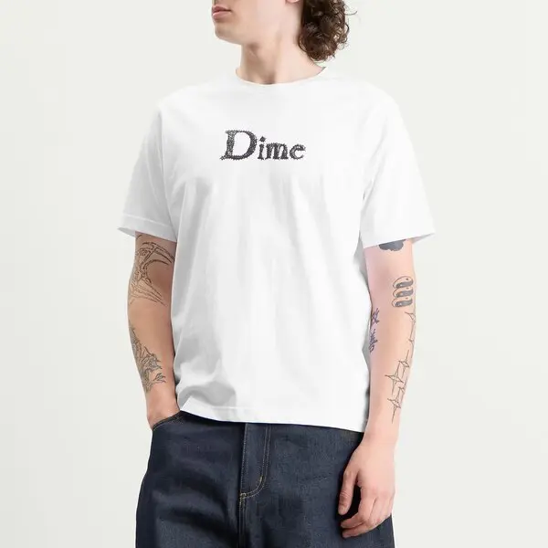 DIME Classic Spiked T-shirt - White