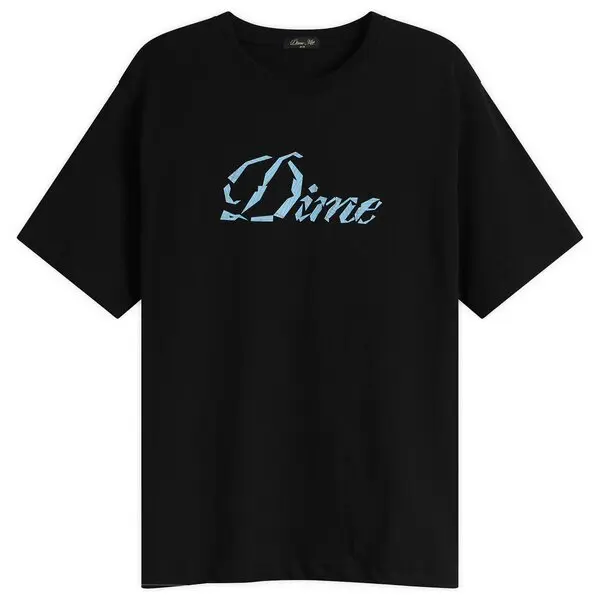 DIME Cursive Paper Cut T-shirt - Black