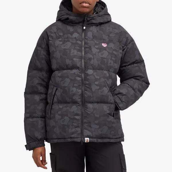A BATHING APE Solid Camo Down Jacket