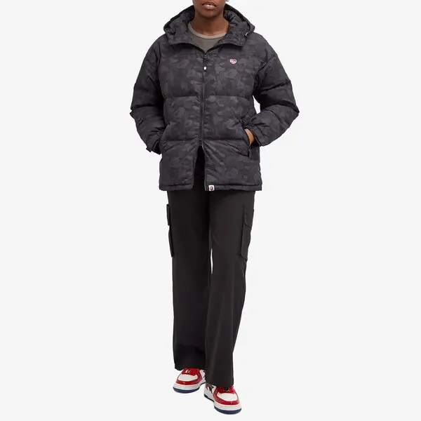 A BATHING APE Solid Camo Down Jacket