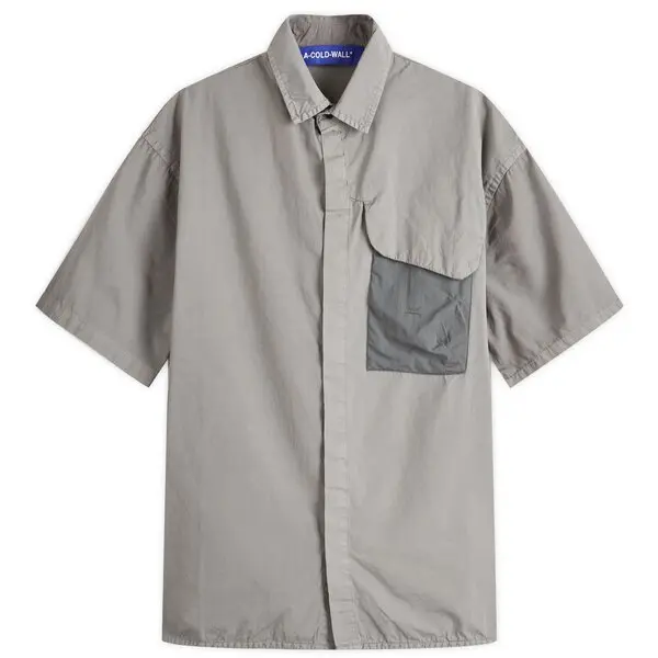 A-COLD-WALL* Brunswick Short Sleeve Shirt - Grey Stone