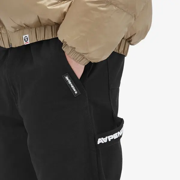 AAPE BY *A BATHING APE Denim Workwear Trousers - Black