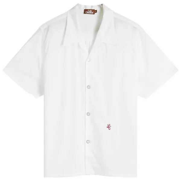 LATE CHECKOUT Short Sleeve Shirt - White