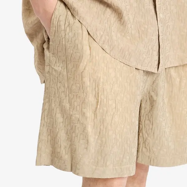 Acne Studios Tonal Monogram Jacquard Shorts