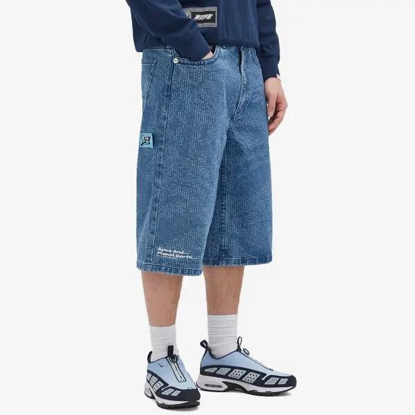 AAPE BY *A BATHING APE Aape Jacquard Denim Shorts