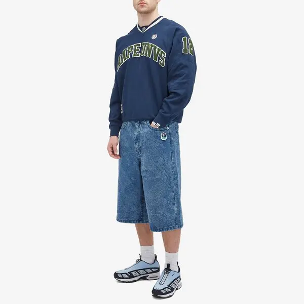 AAPE BY *A BATHING APE Aape Jacquard Denim Shorts
