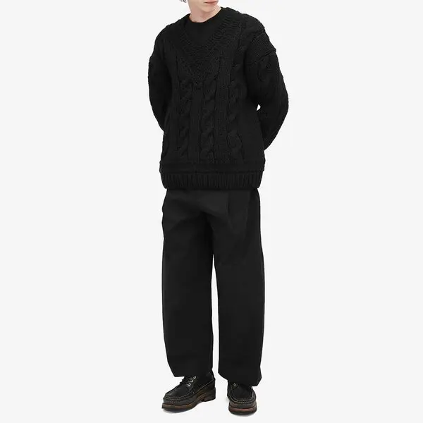 Visvim V-collegium Hand-knit Sweater