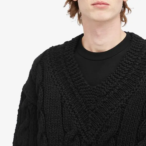 Visvim V-collegium Hand-knit Sweater