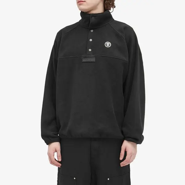 AAPE BY *A BATHING APE Aape Now Moc Neck Polar Fleece