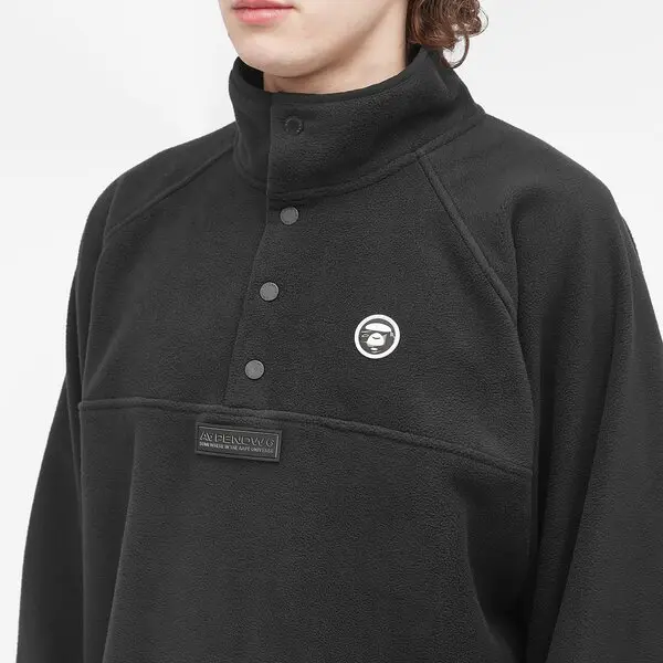 AAPE BY *A BATHING APE Aape Now Moc Neck Polar Fleece