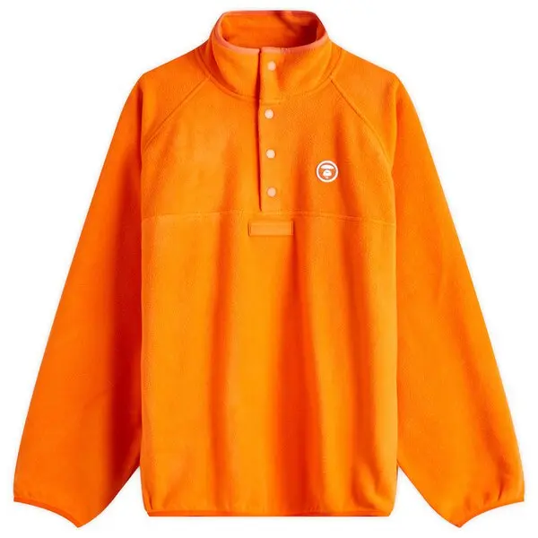 AAPE BY *A BATHING APE Aape Now Moc Neck Polar Fleece - Orange