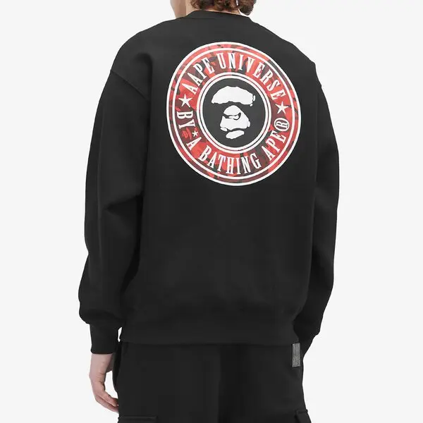 AAPE BY *A BATHING APE Aape Universe Back Stamp Sweatshirt