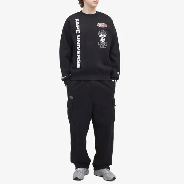 AAPE BY *A BATHING APE Aape Universe Back Stamp Sweatshirt