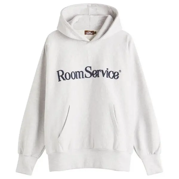 LATE CHECKOUT Room Service Hoodie - Grey