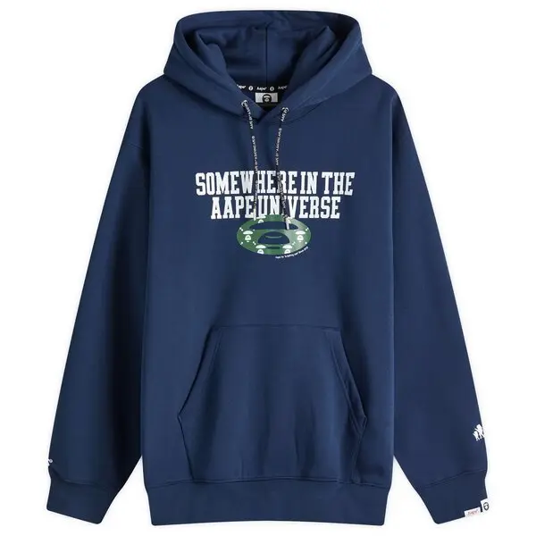 AAPE BY *A BATHING APE Aape Monogram Hoody - Navy