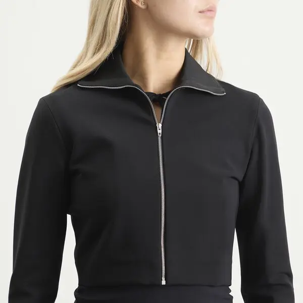 JIL SANDER Zip Up Jacket With Ribbed Collar