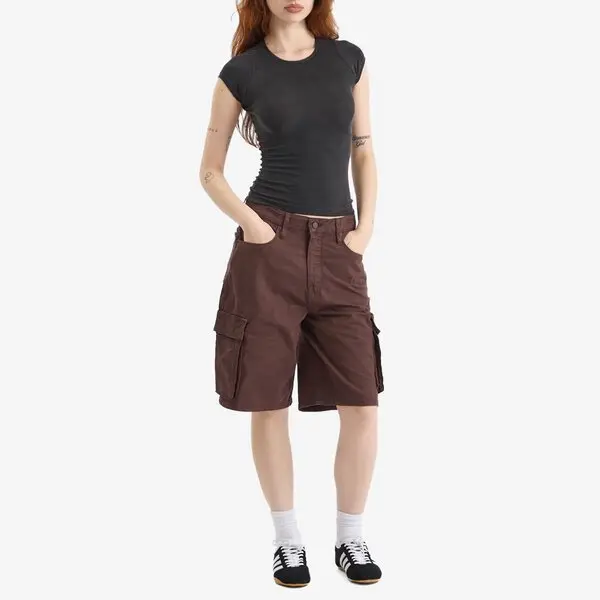 Good American Twill Cargo Short - Bark