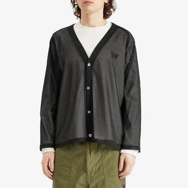 Needles Mesh V-neck Cardigan