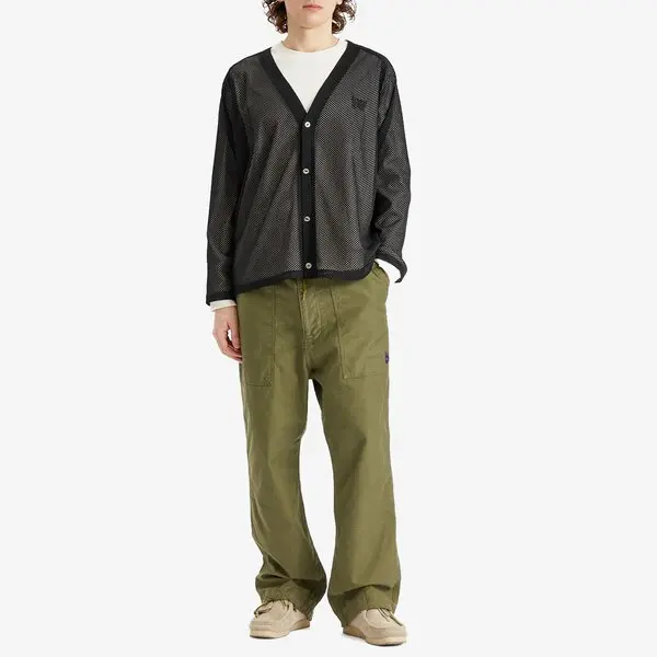 Needles Mesh V-neck Cardigan