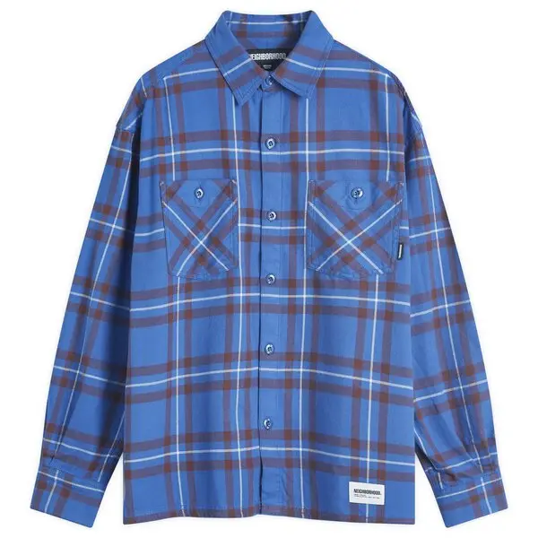 NEIGHBORHOOD Tartan Check Shirt - Blue