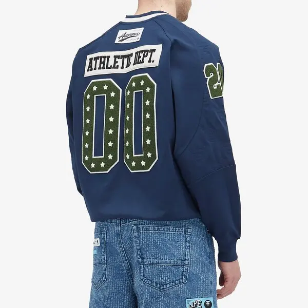 AAPE BY *A BATHING APE Aape Ice Hockey Jersey Sweatshirt