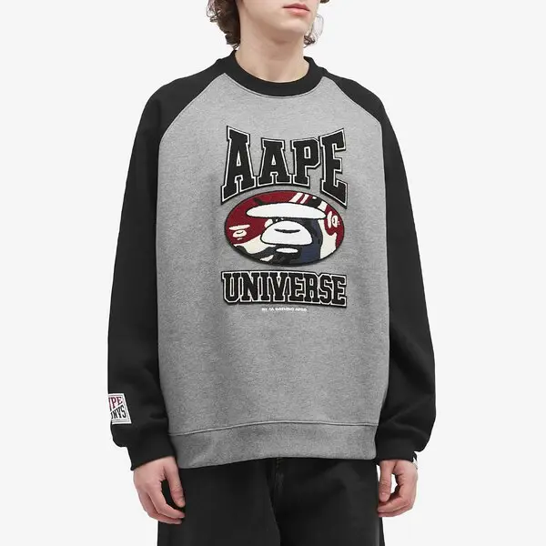 AAPE BY *A BATHING APE Ice Hockey Camo Stamp Sweatshirt