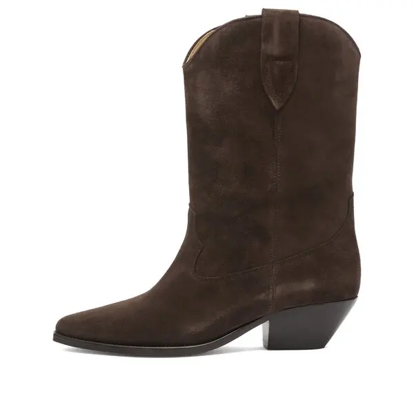 Isabel Marant Étoile Duerto Suede Cowboy Boot - Chocolate