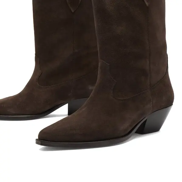 Isabel Marant Étoile Duerto Suede Cowboy Boot - Chocolate