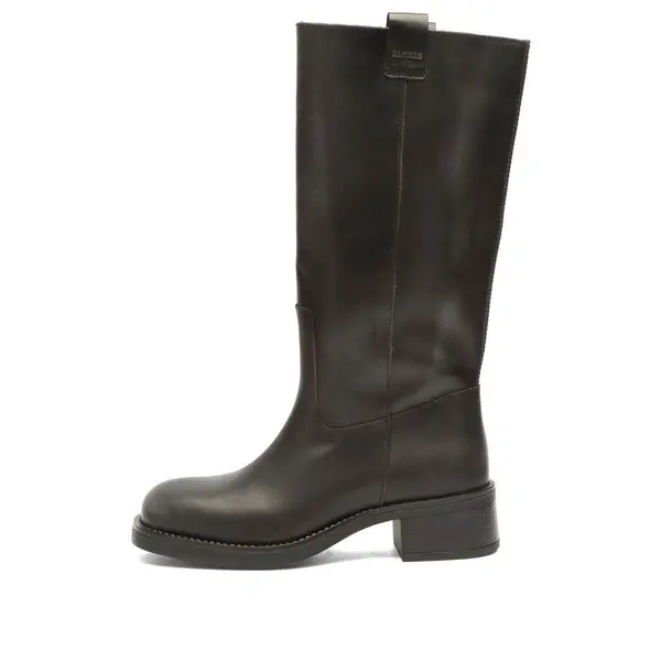 ALOHAS Sajan Leather Boots - Black