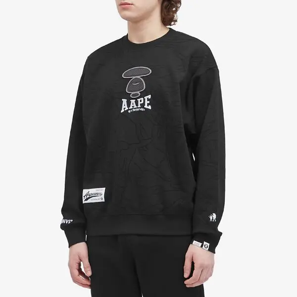 AAPE BY *A BATHING APE Camouflage Crewneck Sweatshirt