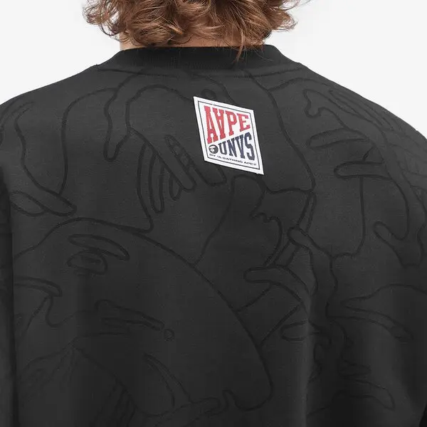 AAPE BY *A BATHING APE Camouflage Crewneck Sweatshirt