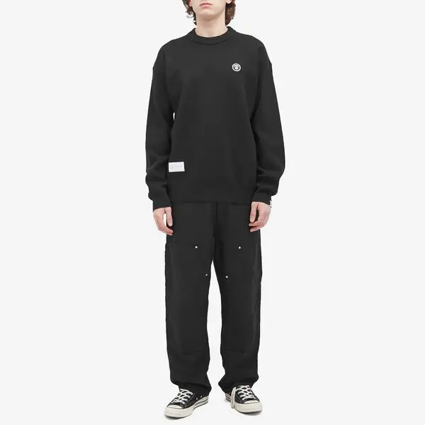 AAPE BY *A BATHING APE Camouflage Badge Knit Sweater