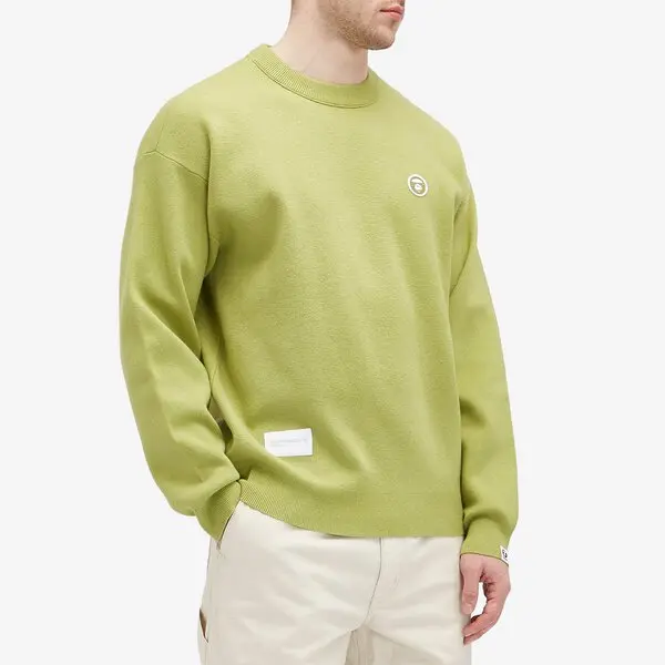 AAPE BY *A BATHING APE Aape Now Camo Badge Knit Sweater