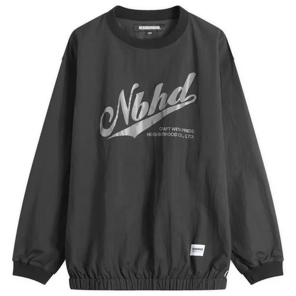 NEIGHBORHOOD Pullover Track Nylon Sweatshirt - Black