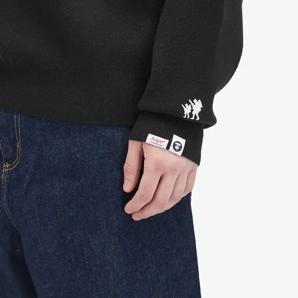 AAPE BY *A BATHING APE Aape Union Monogram Knit Sweater