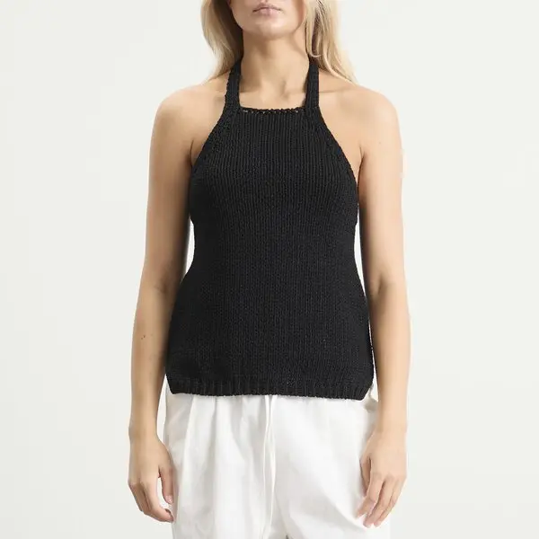 RÓHE Rohe Chunky Knit Halter Top