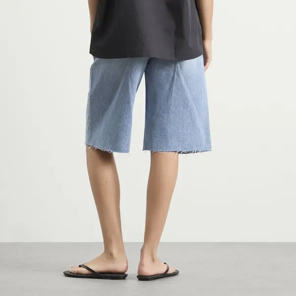 RÓHE Rohe Baggy Fit Denim Shorts - Classic Blue