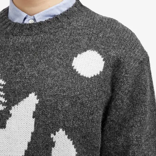 BEAMS Intarsia Wolf Jumper