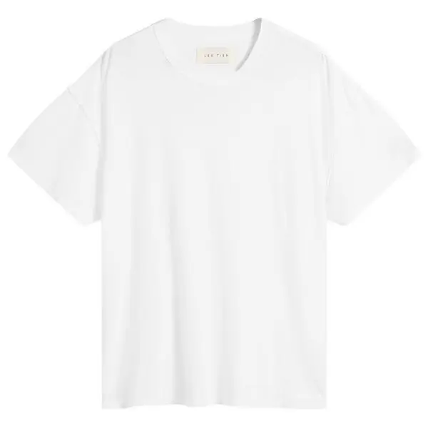 LES TIEN Lightweight Inside Out T-shirt - White
