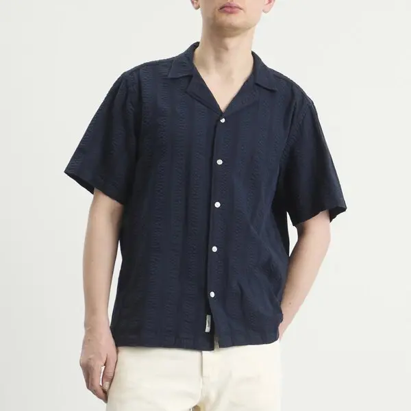 FORET Peer Jacquard Stripe Vacation Shirt