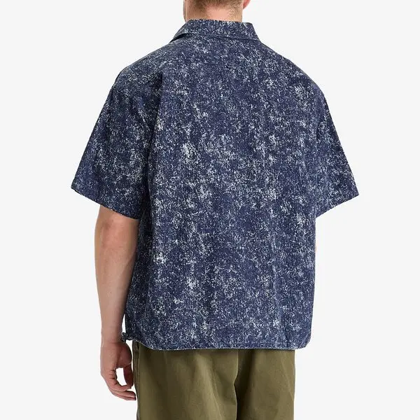 UNIFORM EXPERIMENT Indigo Print Fishing Shirt