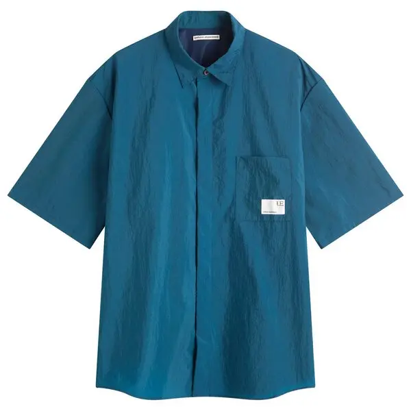 UNIFORM EXPERIMENT Crystal Nylon Ventilation Shirt - Navy