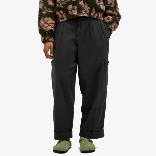 You Must Create Grease Wide Trousers - Black
