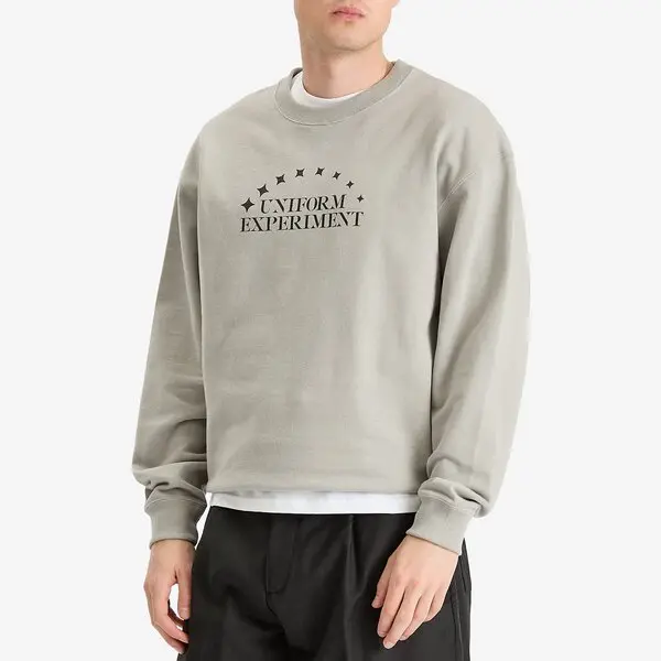 UNIFORM EXPERIMENT Stencil Logo Sweatshirt