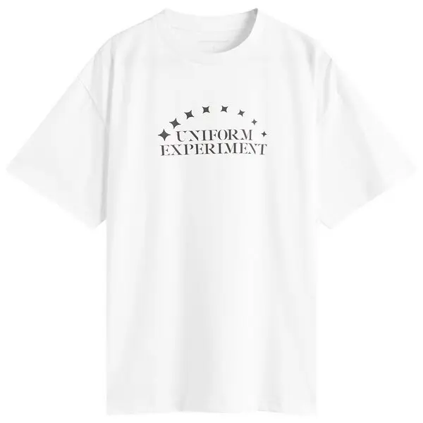 UNIFORM EXPERIMENT Stencil Logo T-shirt - White