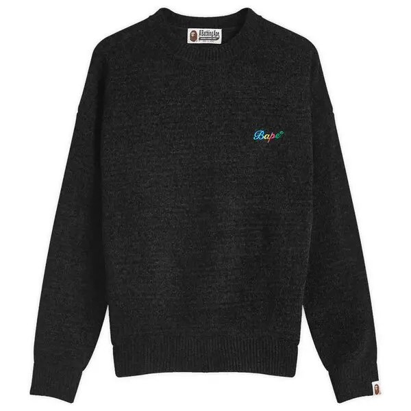 A BATHING APE Knit Jumper - Black
