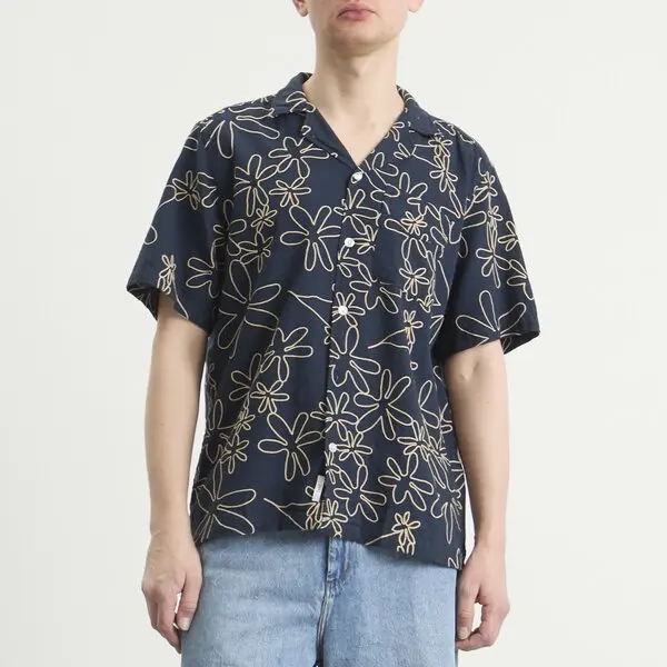 FORET Peer Embroidery Regular Fit Ss Shirt