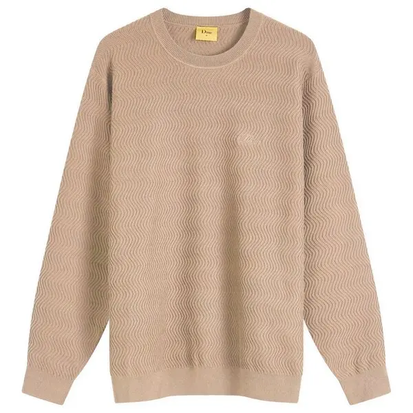 DIME Wave Cable Knit Jumper - Tan