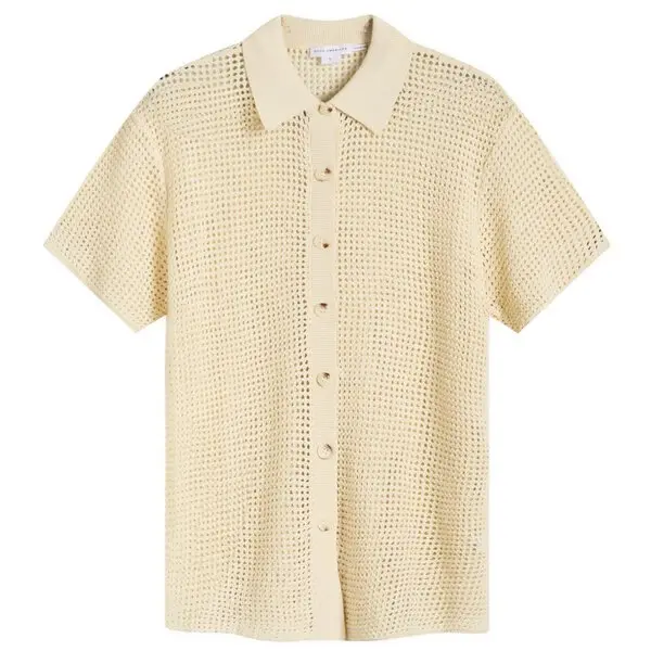 Good American Crochet Shirt - Ecru
